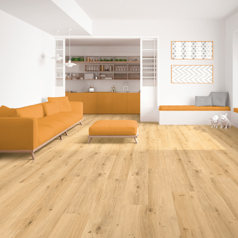 Lepená vinylová podlaha Ecoline v dekoru 9591 Dub královský světlý